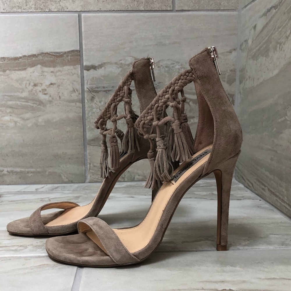 Steve Madden Braided Fringe Stiletto. - Gem